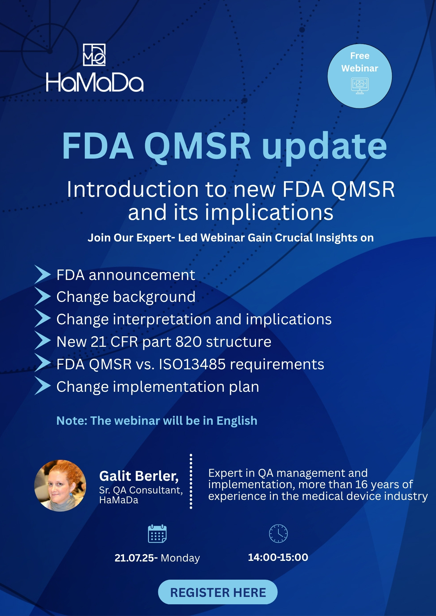 FDA QMSR update - HaMada